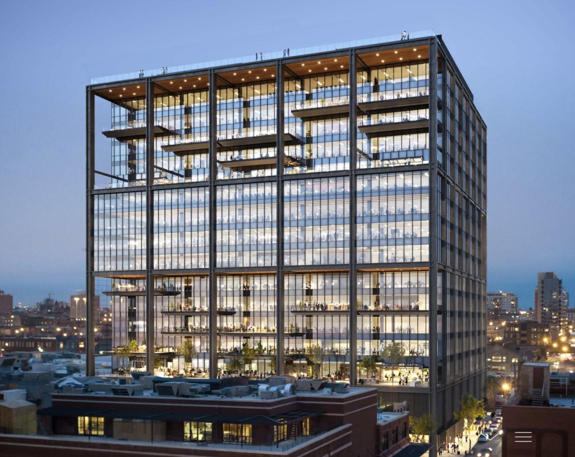 Updated design revealed for 330 N. Green | Urbanize Chicago